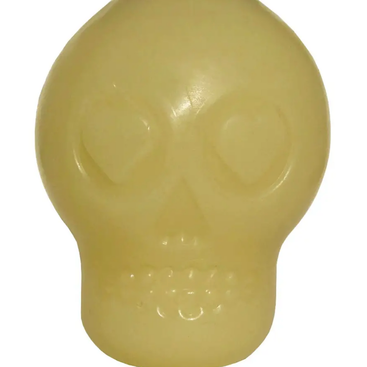 MKB Glow in the Dark Skull Chew Toy & Treat Dispenser by SodaPup- Medi ...